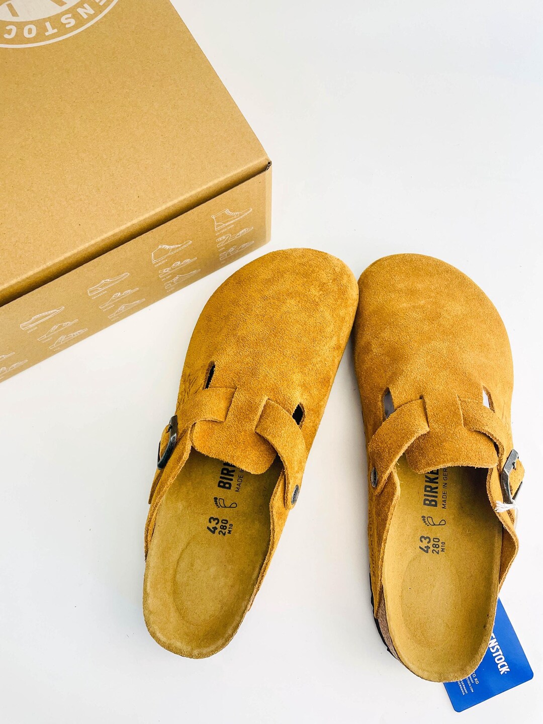 Boston Soft Footbed Mink,suede Leather Mink Brown Slippers,comfortable ...