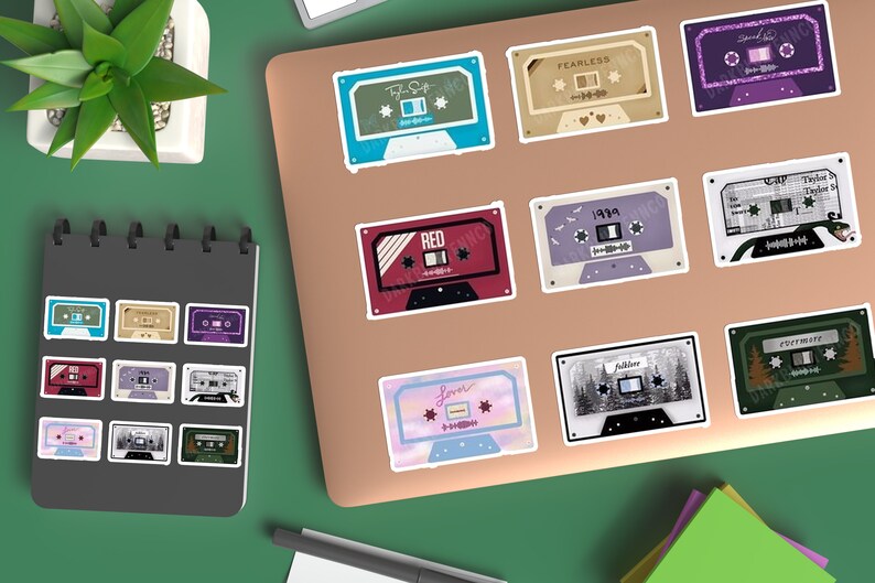 Taylor Swift Album Sticker Set Stranger Things Laptop Stickers Laptop ...