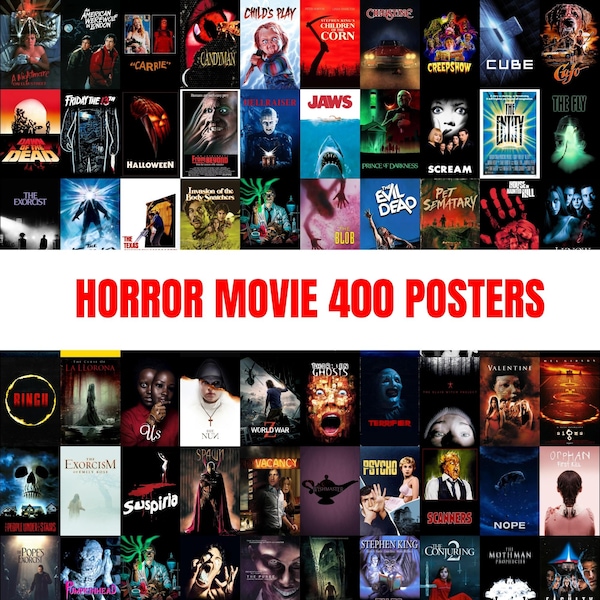 Horror Movie Posters - Etsy
