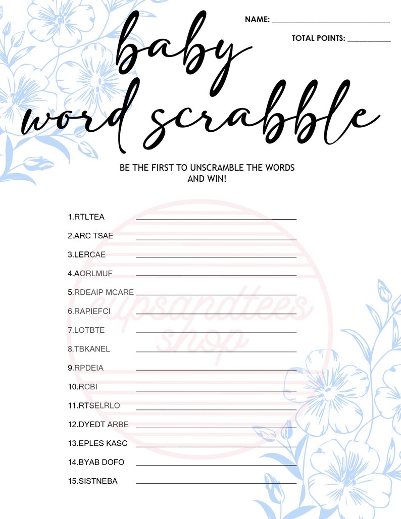 Baby Shower Game Bundle, Minimalist Baby Shower Games, Modern Baby Shower Games Pack, Baby ...