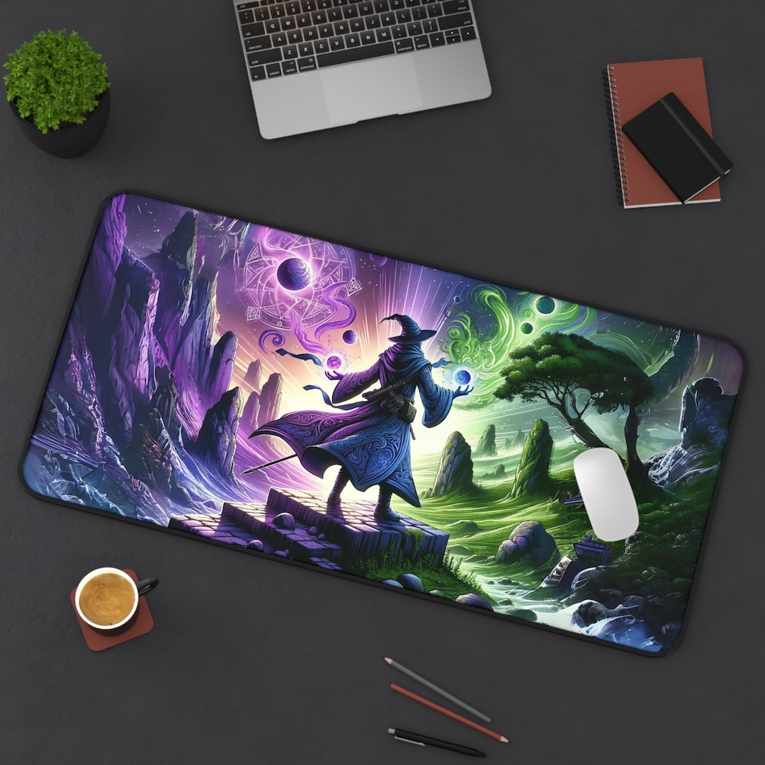 Earth Arcane - Wizard Large Mouse Pad Desk Mat TCG Magic the Gathering ...