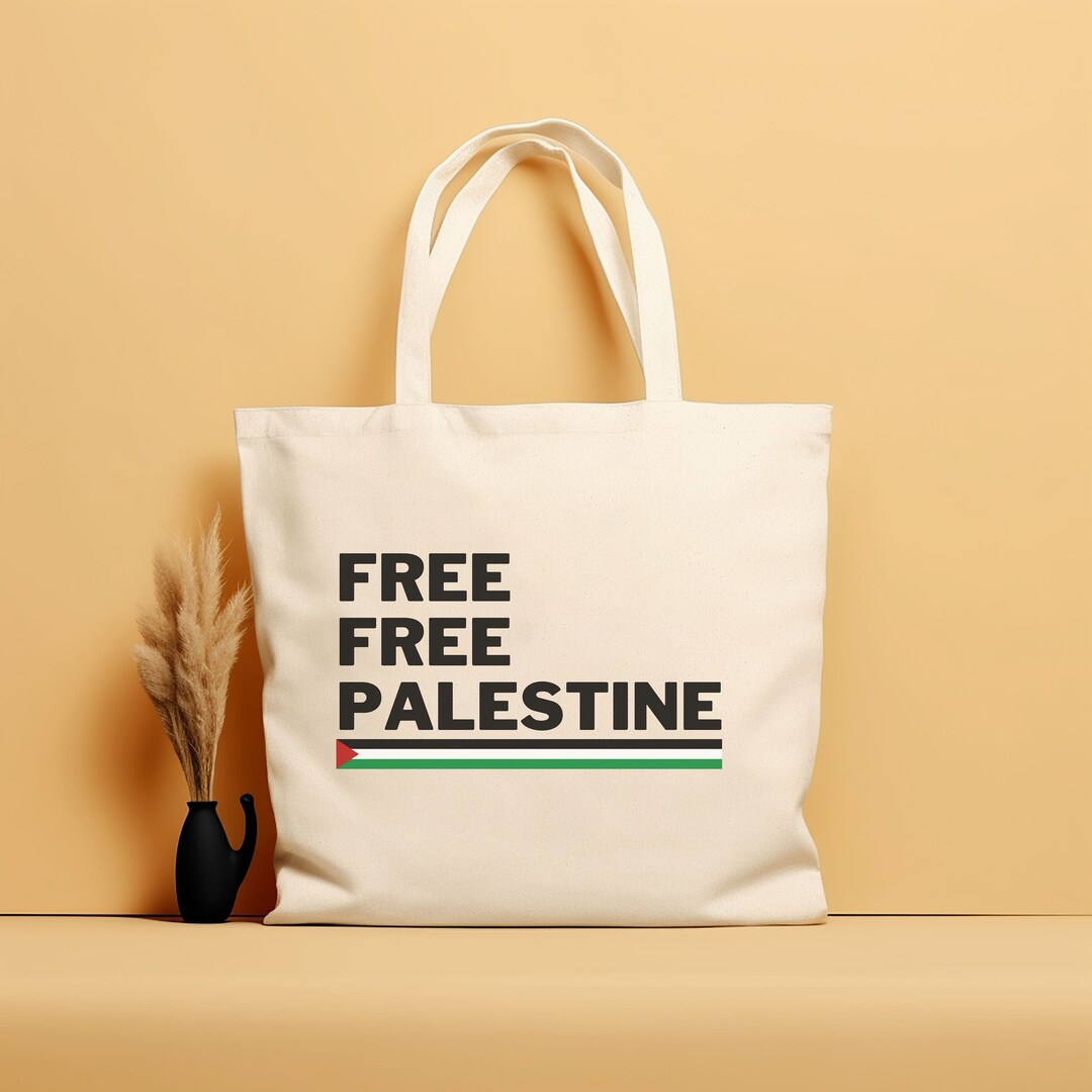 Palestine Tote Bag, Free Free Palestine, Reusable Tote, Islamic Tote ...