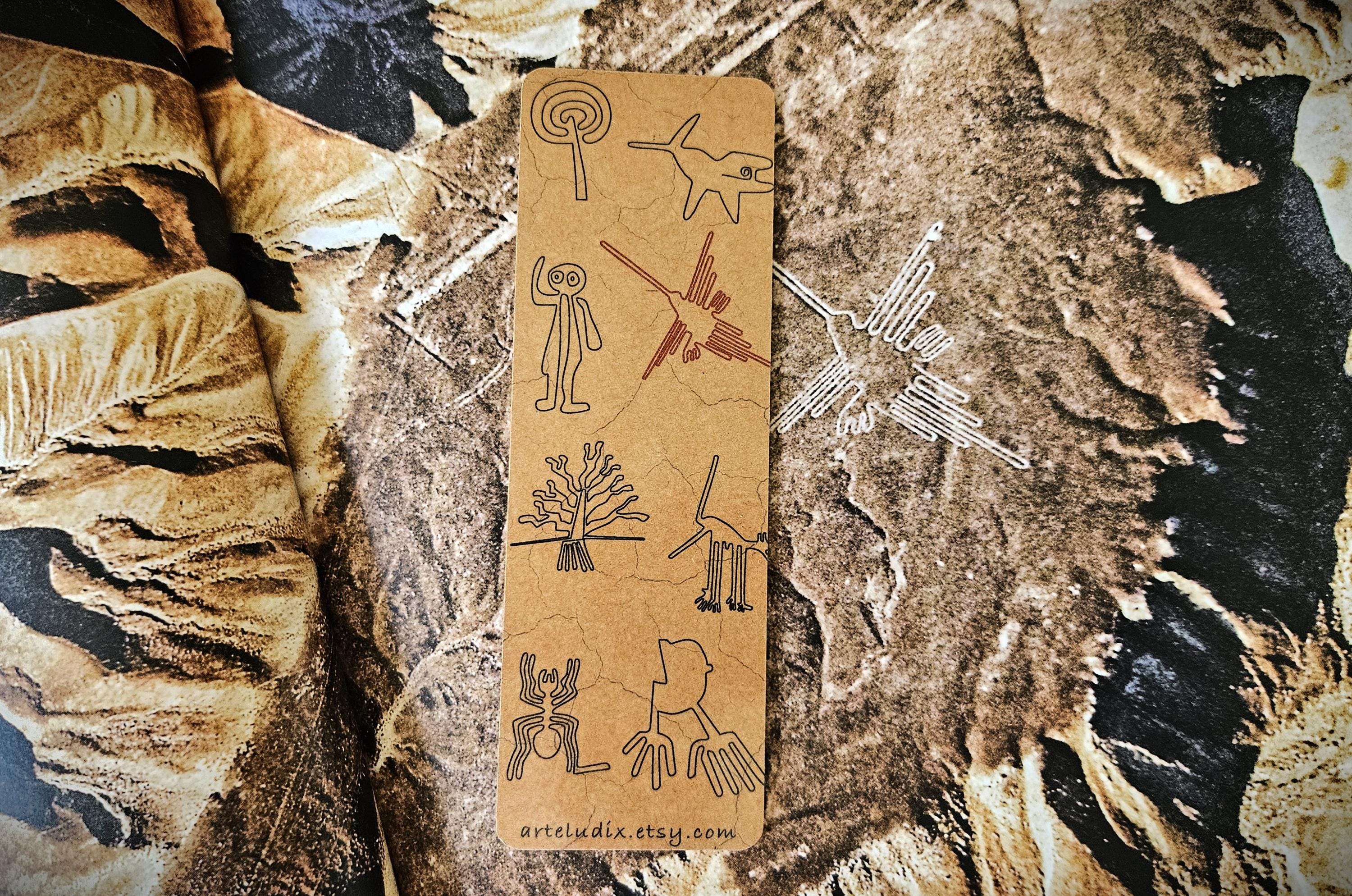 HUMMINGBIRD - Peruvian Nazca Lines Bookmarks for Book Lovers, Mysteries ...