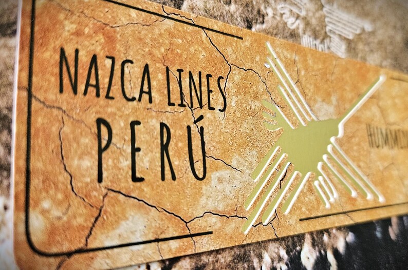 HUMMINGBIRD - Peruvian Nazca Lines Bookmarks for Book Lovers, Mysteries ...
