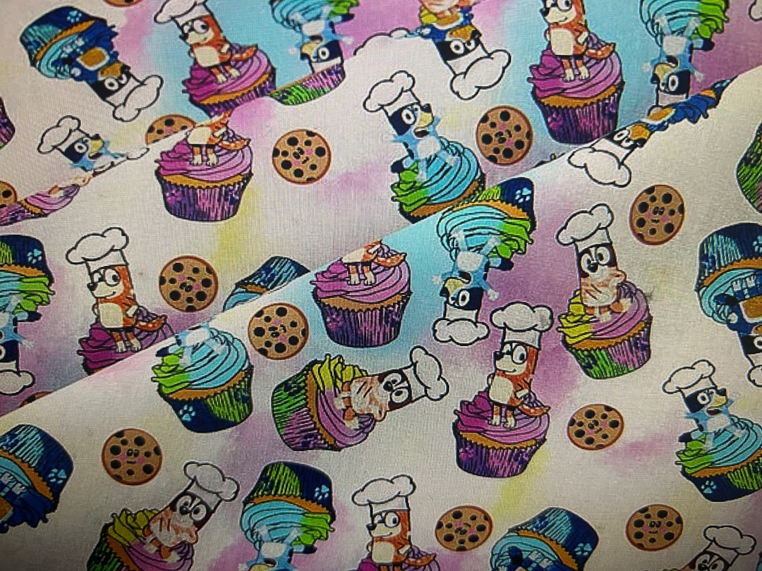 Bluey Fabric Bluey Dog Fabric Pure Cotton Fabric Anime Cartoon Cotton ...