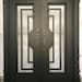 Contemporary Linear Design Iron Door - Etsy