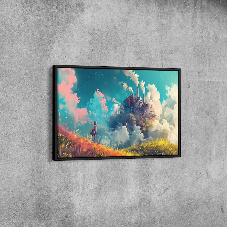 Howl's Moving Castle Poster, Sophie Hatter and Howl Poster Print, Howls ...