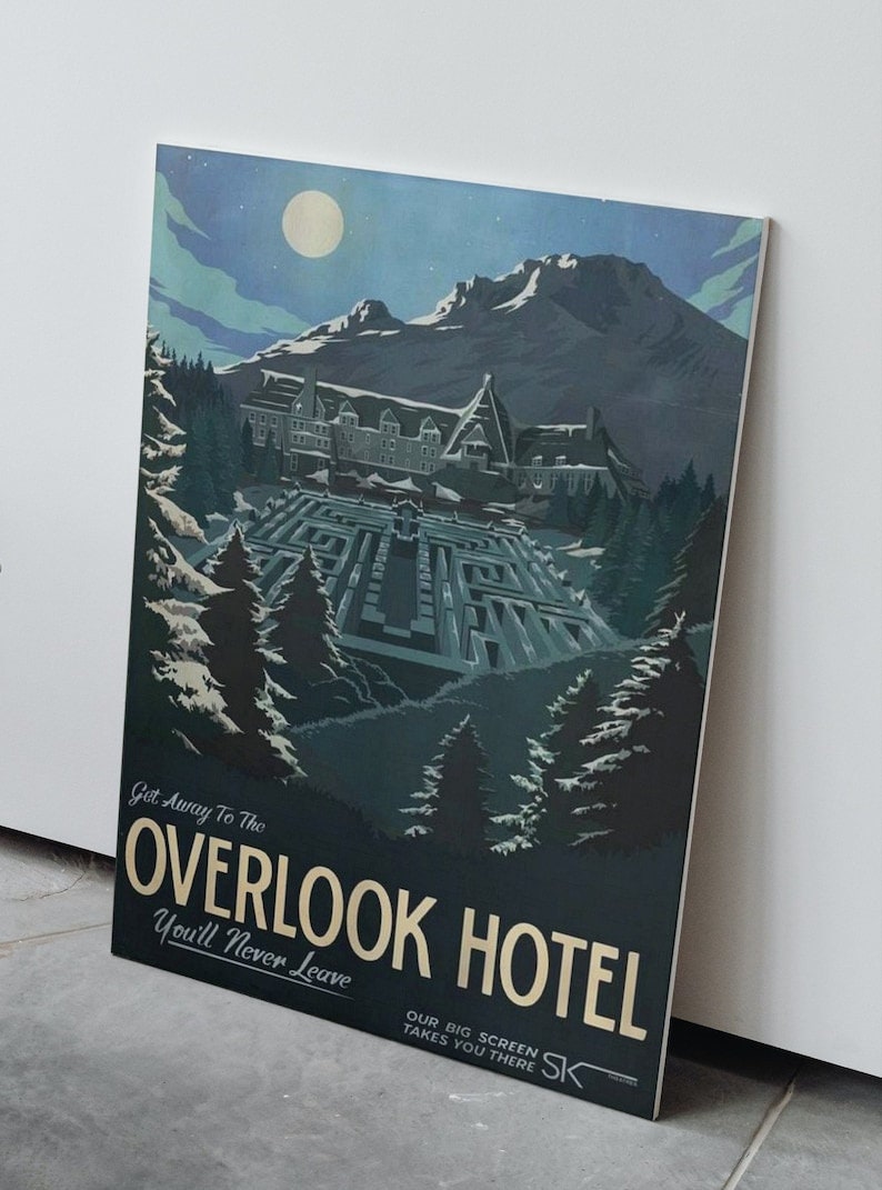 The Shining Poster Overlook Hotel Maze, Vintage Horror Movie Posters ...