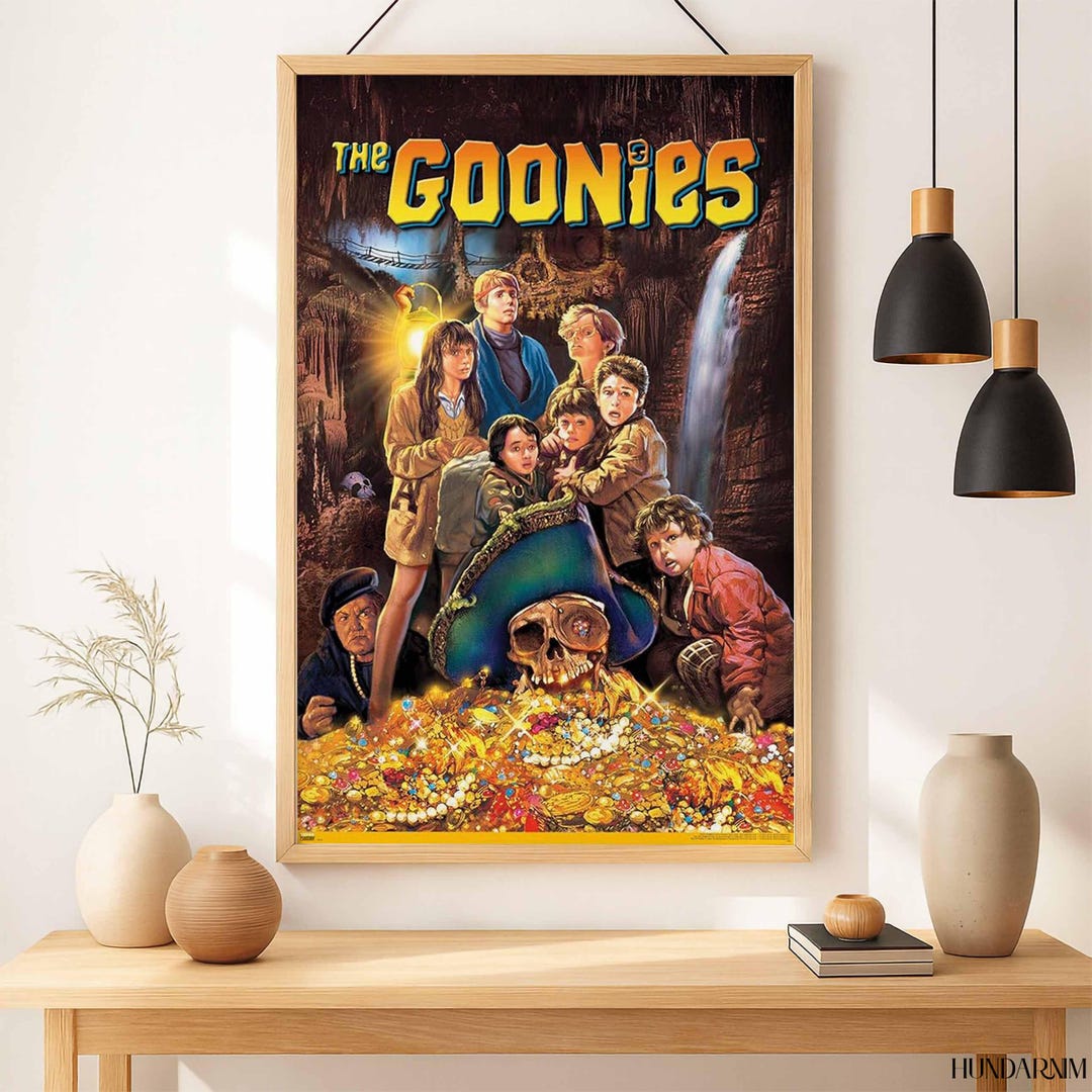 The Goonies Movie Poster, Retro Adventure Wall Art, 80s Film Decor ...