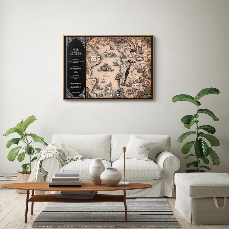 Map of Grishaverse Art, Ketterdam Map Poster, Six of Crows Map Art ...