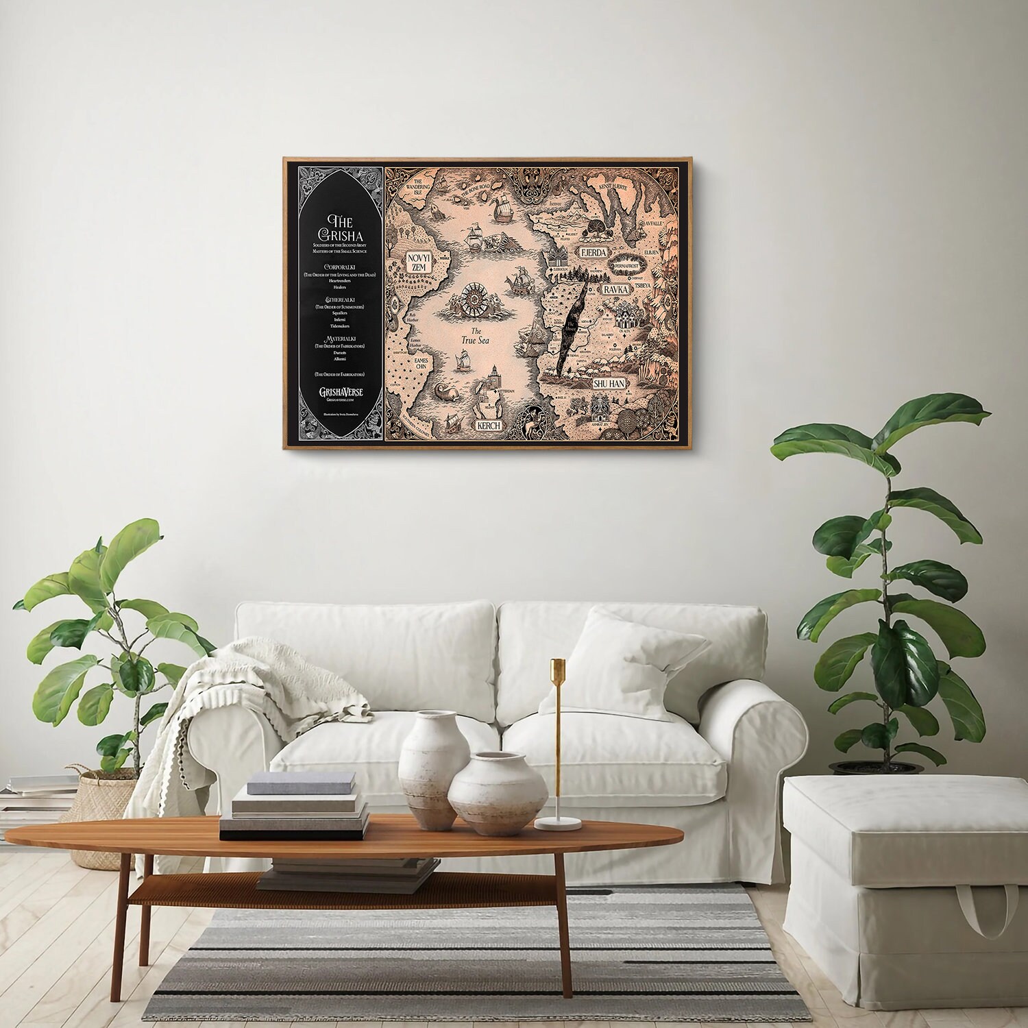 Map of Grishaverse Art, Ketterdam Map Poster, Six of Crows Map Art ...