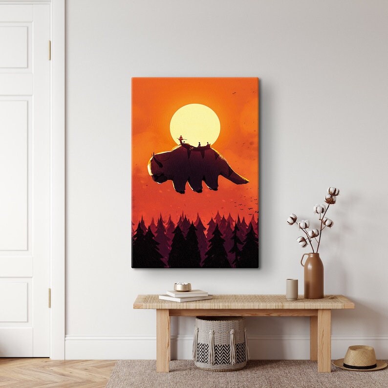 PNG Appa Art Print, Airbender Movie Fan Gift, Last Air Bender Poster ...