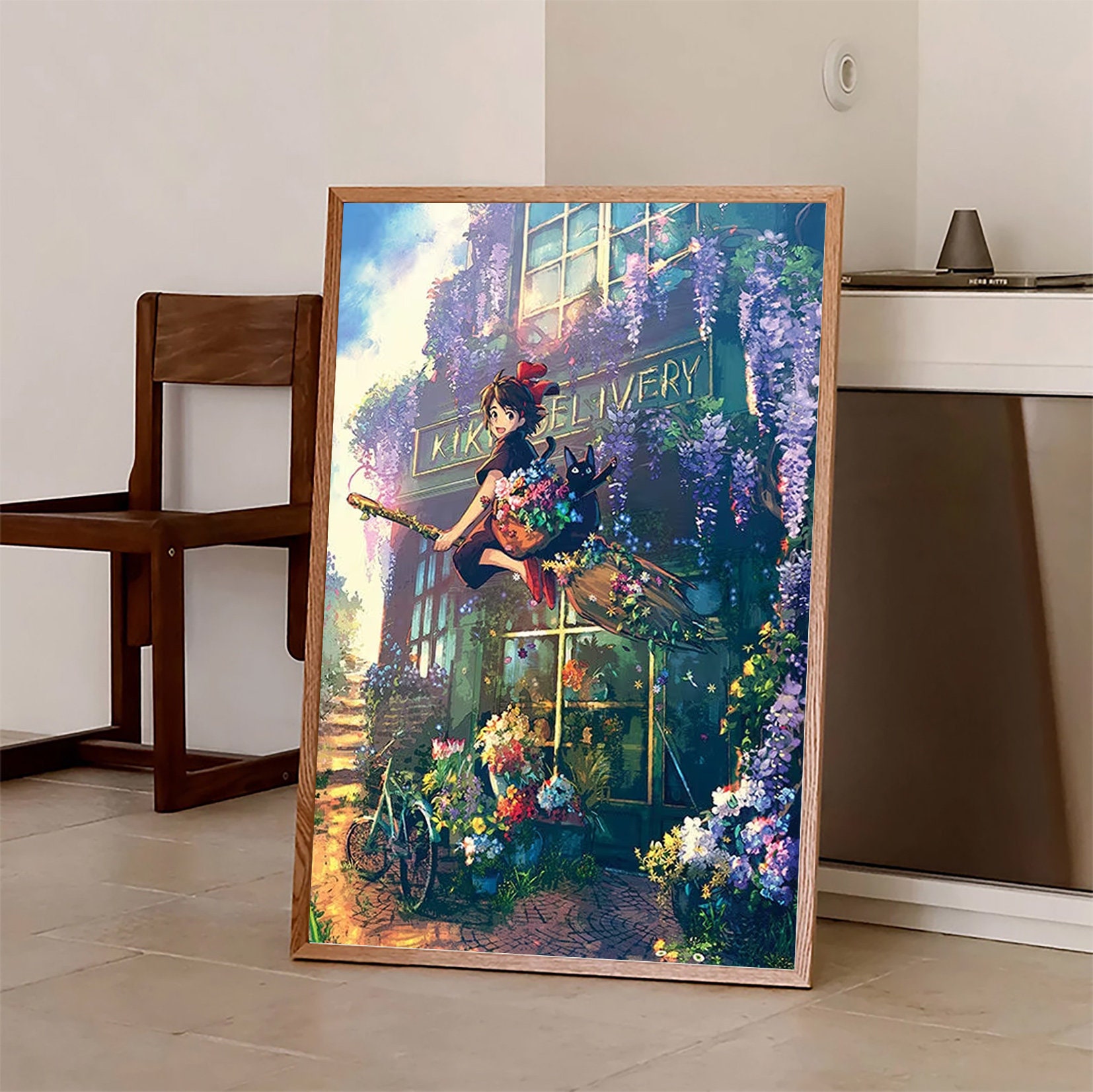 Kiki's Delivery Service Poster - Studio Ghibli Art Wall - Anime Lover ...