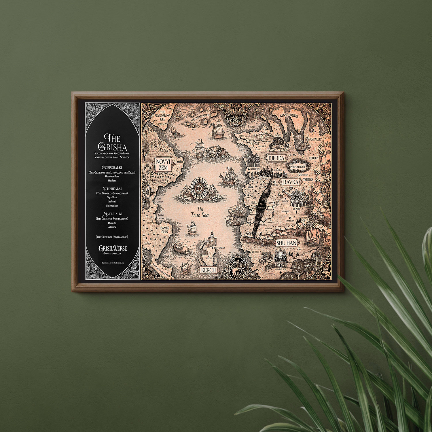 Map of Grishaverse Art, Ketterdam Map Poster, Six of Crows Map Art ...