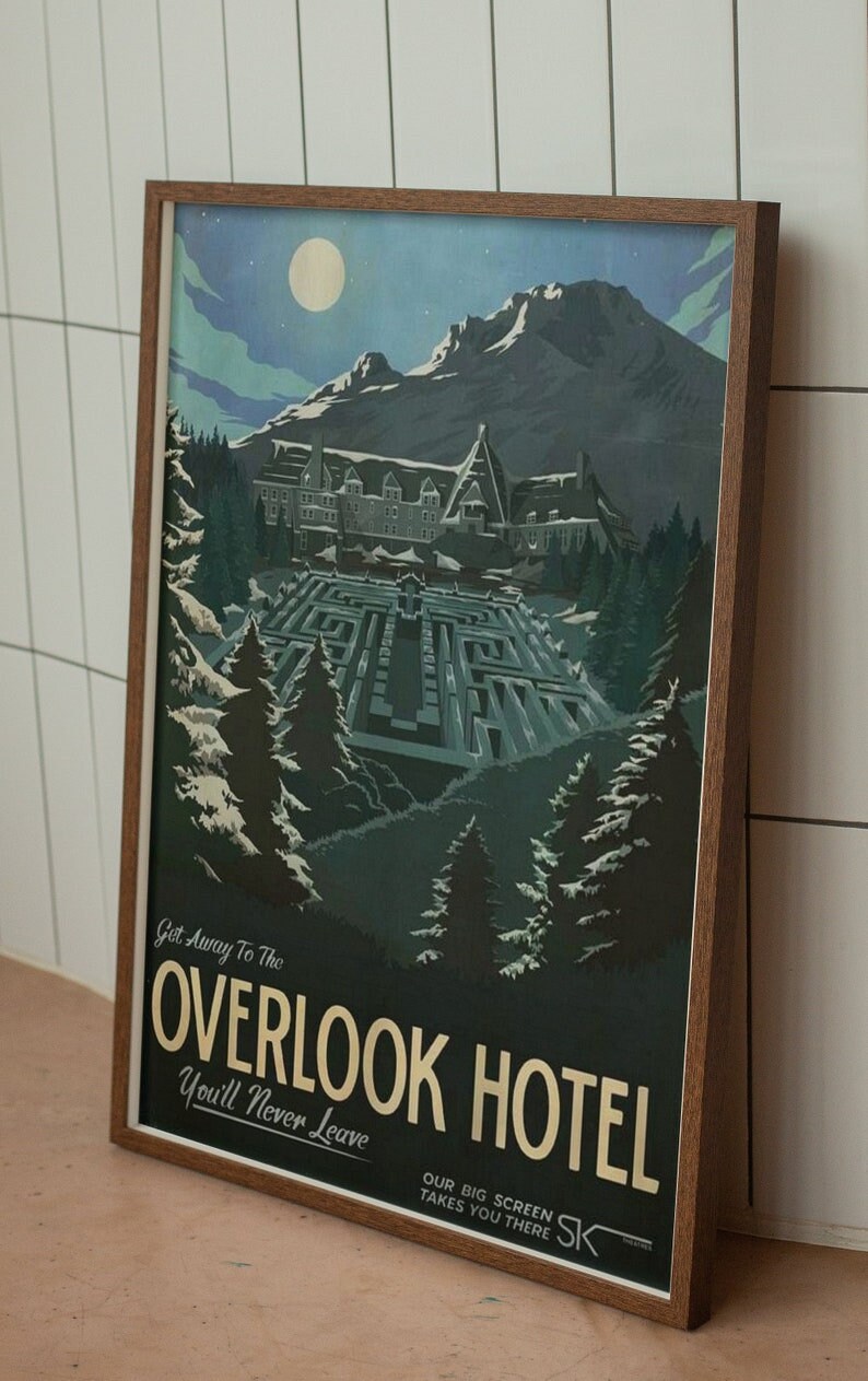The Shining Poster Overlook Hotel Maze, Vintage Horror Movie Posters ...