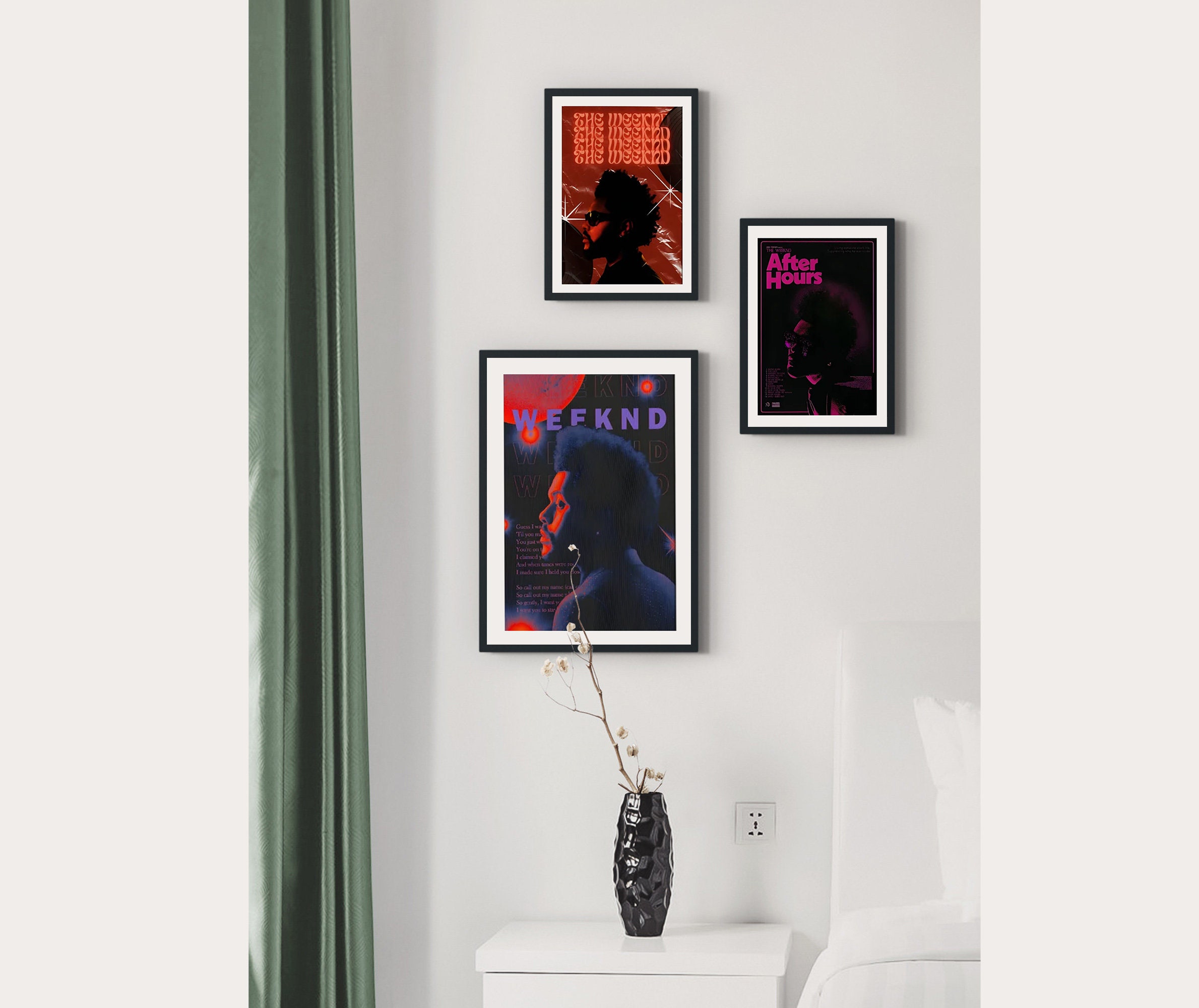 The Weeknd Poster Set of 3, the Weekend Cover Art, Starboy, Trilogy ...