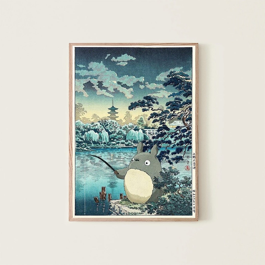 My Neighbor Totoro Toho Japanese Poster, Studio Ghibli Art Wall Anime ...
