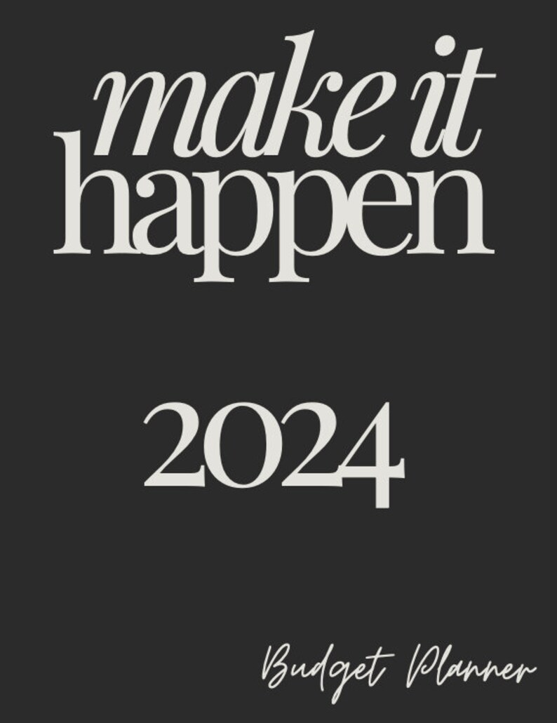 2024 Monthly Budget Planner Instant Download Printable - Etsy