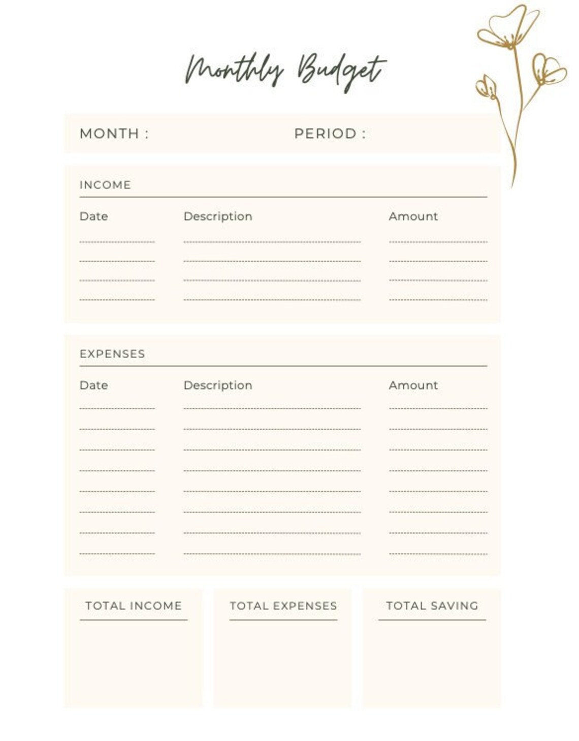 2024 Monthly Budget Planner Instant Download Printable - Etsy