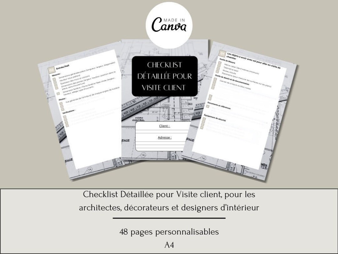 Detailed Checklist Template for Customer Visit for Architecture ...