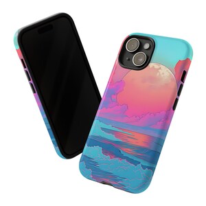 Vaporwave Sunset Phone Case L Iphone, Samsung, Pixel - Etsy