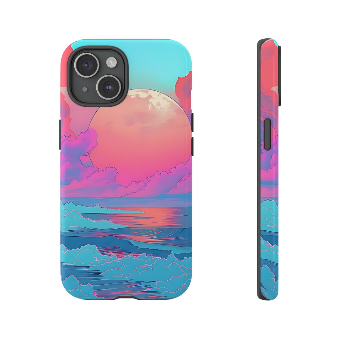 Vaporwave Sunset Phone Case L Iphone, Samsung, Pixel - Etsy