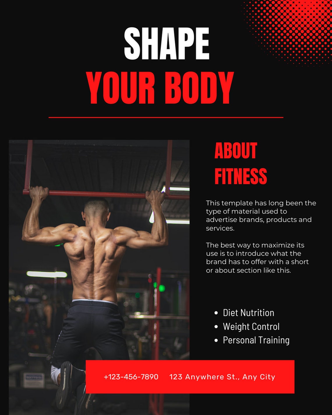 Gym & Fitness Template | 15 Gym Fitness Posts - Etsy