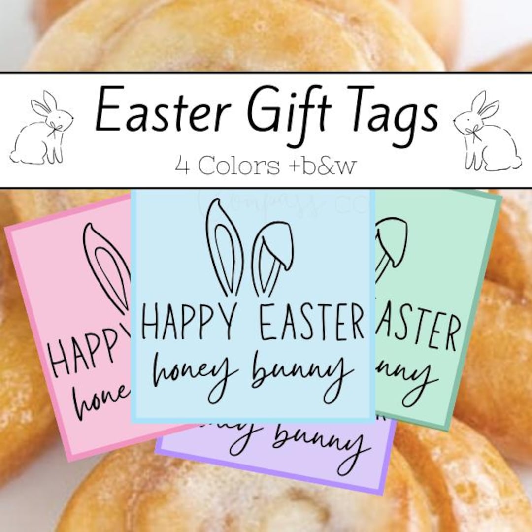 Printable Easter Gift Tag, Student Gifts, Party Favors, Digital ...