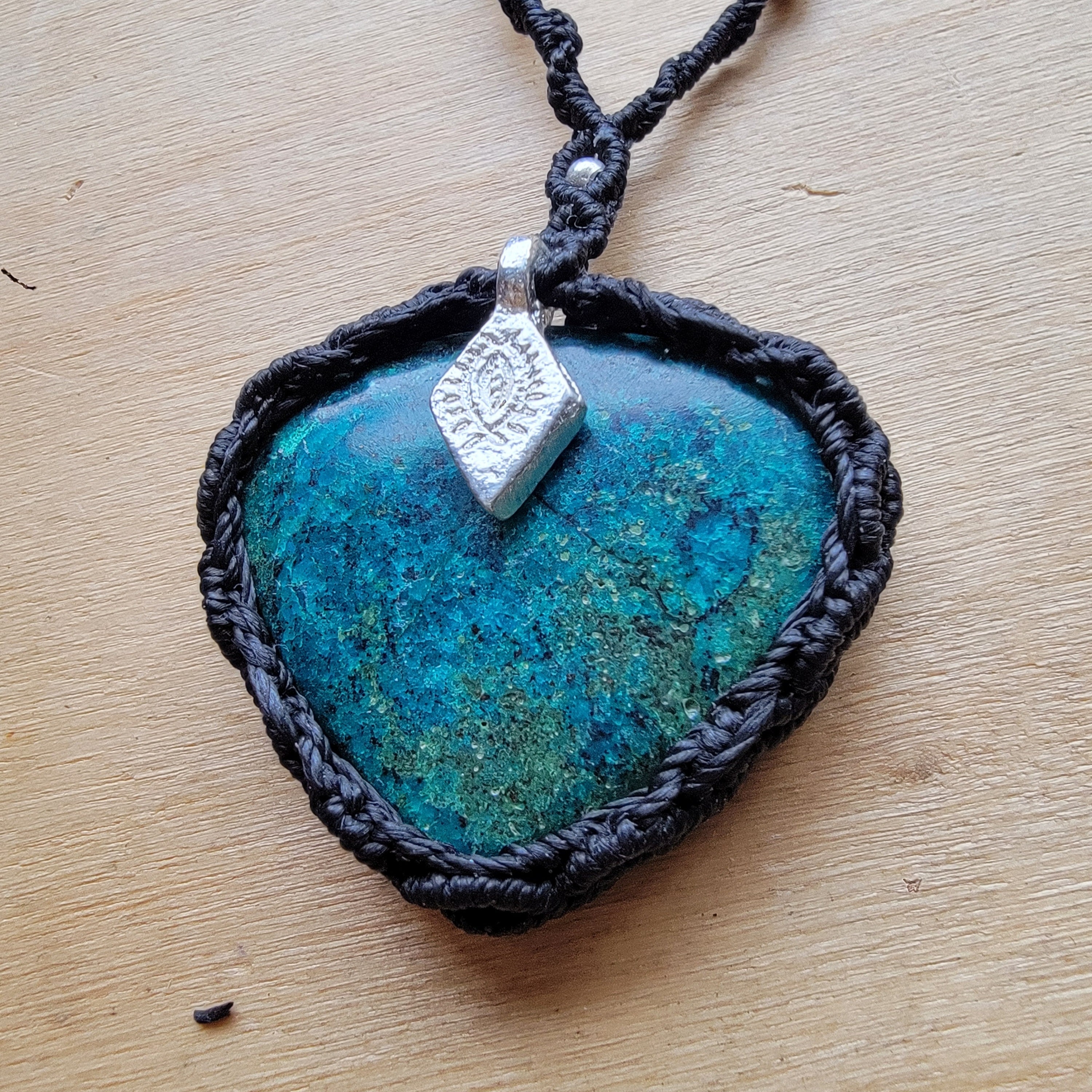 Natural Stone Micro-macramé Necklaces - Etsy