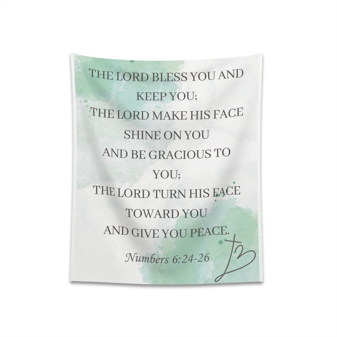 Bible Verse Tapestry [numbers 6:24-26] - Inspirational Jesus Wall Art ...