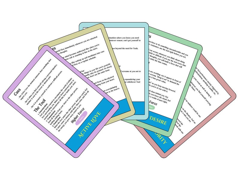 The Tools Phil Stutz Printable Flash Cards Digital Download - Etsy ...