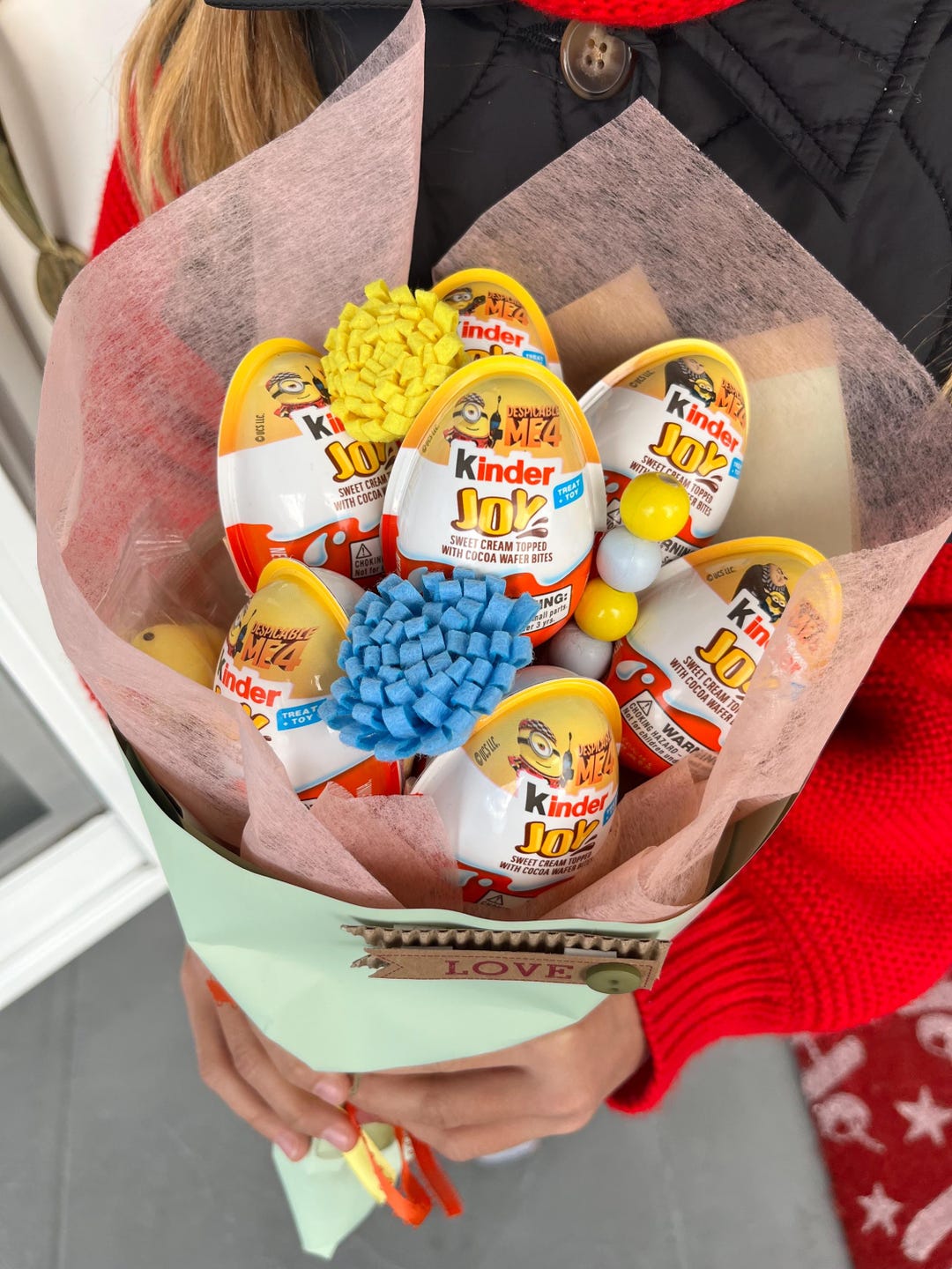 Kinder Chocolate Bouquet, Kinder Gift, Sweet Bouquet for Kids, Ideal ...