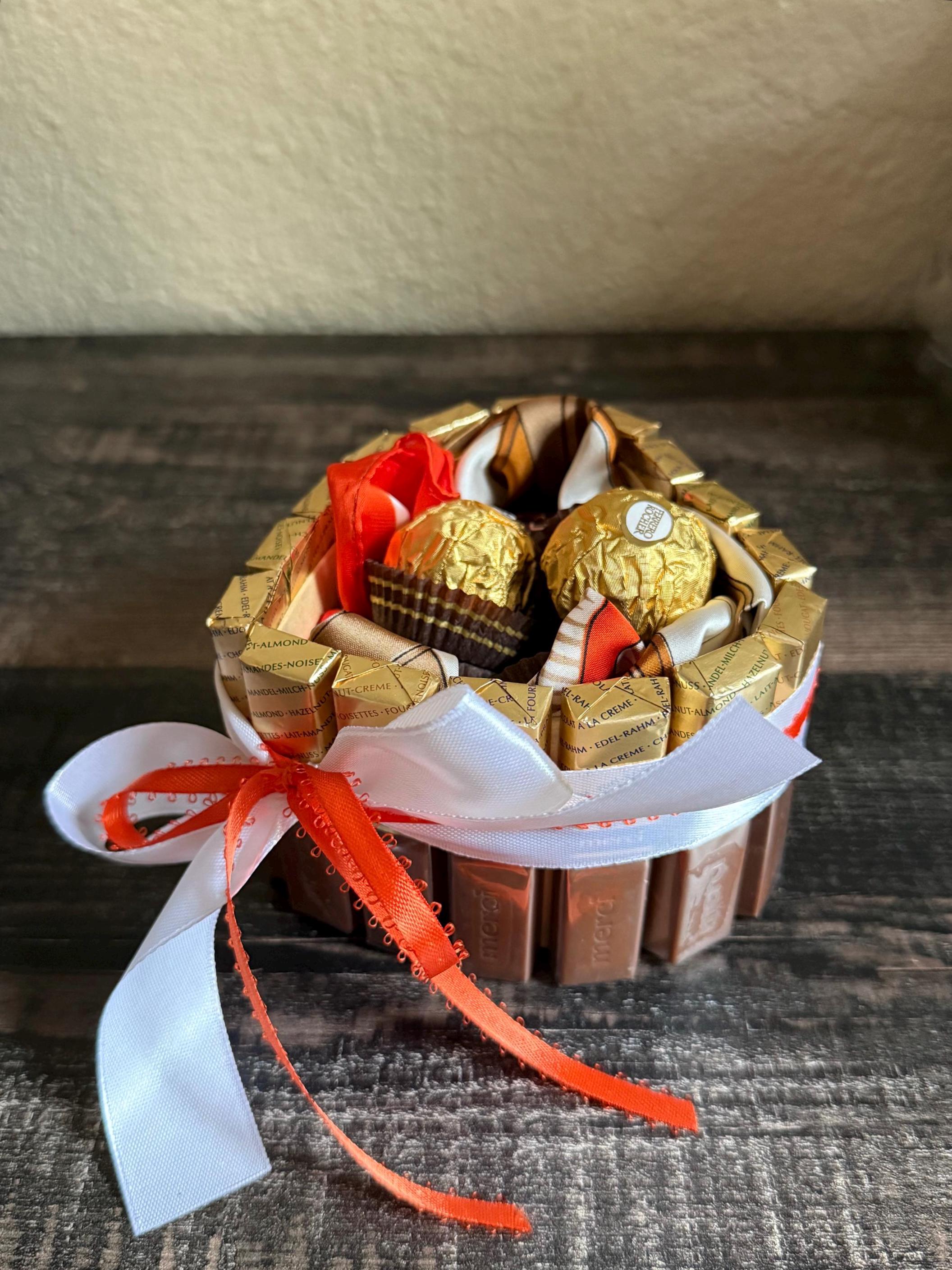 Merci & Ferrero Rosher Sweet Gift Box, Heart Shaped Giftbox, Chocolate ...