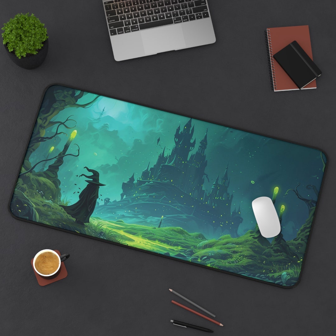 Fantasy Theme Desk Mat, Adventurer Mouse Pad, MMORPG Traveler XL Gaming ...
