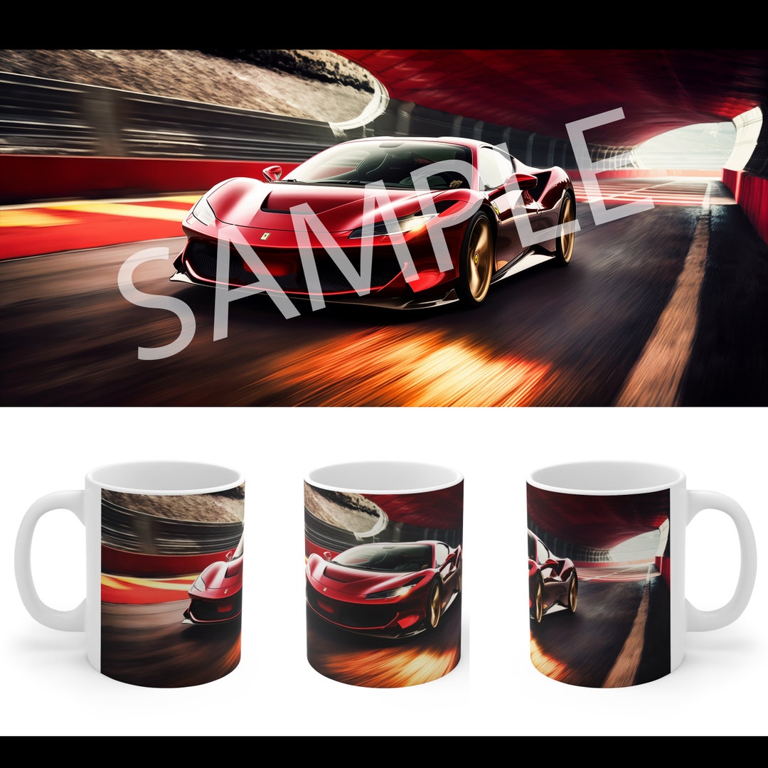 Ferrari F8 Tributo Supercar Mug, Car Gift Mugs, Car Lover Mug, Gifts ...