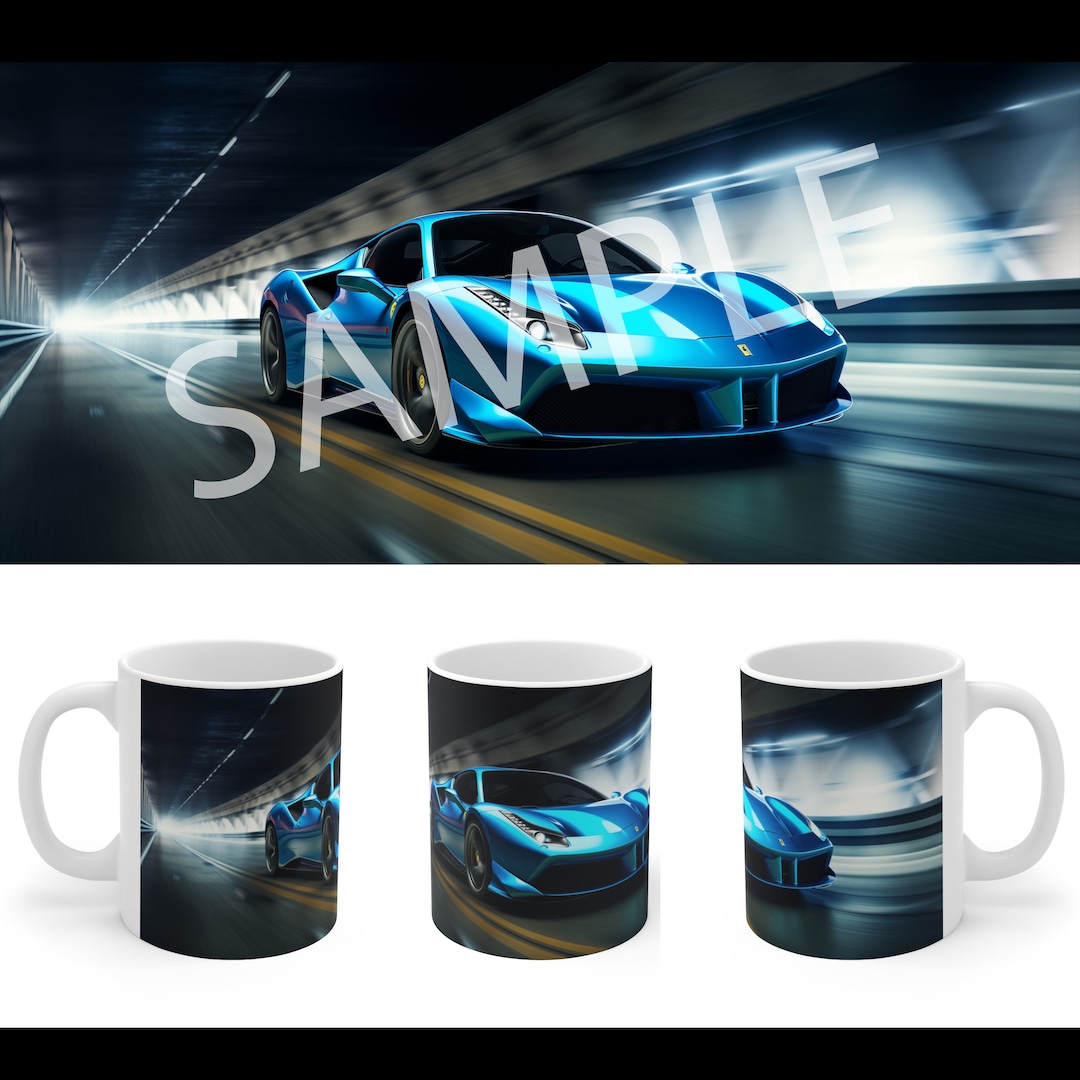 Ferrari 488 Supercar Mug, Car Gift Mugs, Car Lover Mug, Gifts for Guys ...