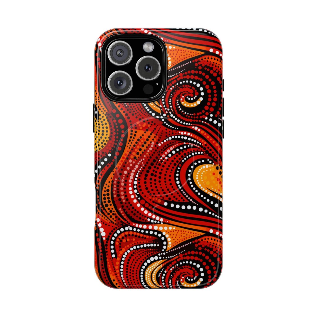 Premium Aboriginal Art iPhone Cases, Durable, Impact-resistant, Dual ...