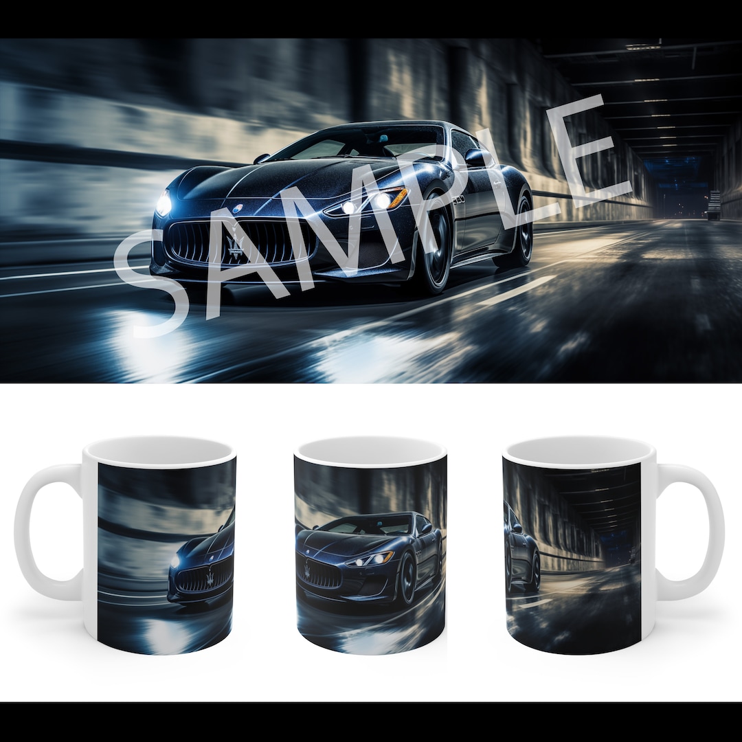 Maserati Granturismo Supercar Mug, Car Gift Mugs, Car Lover Mug, Gifts ...
