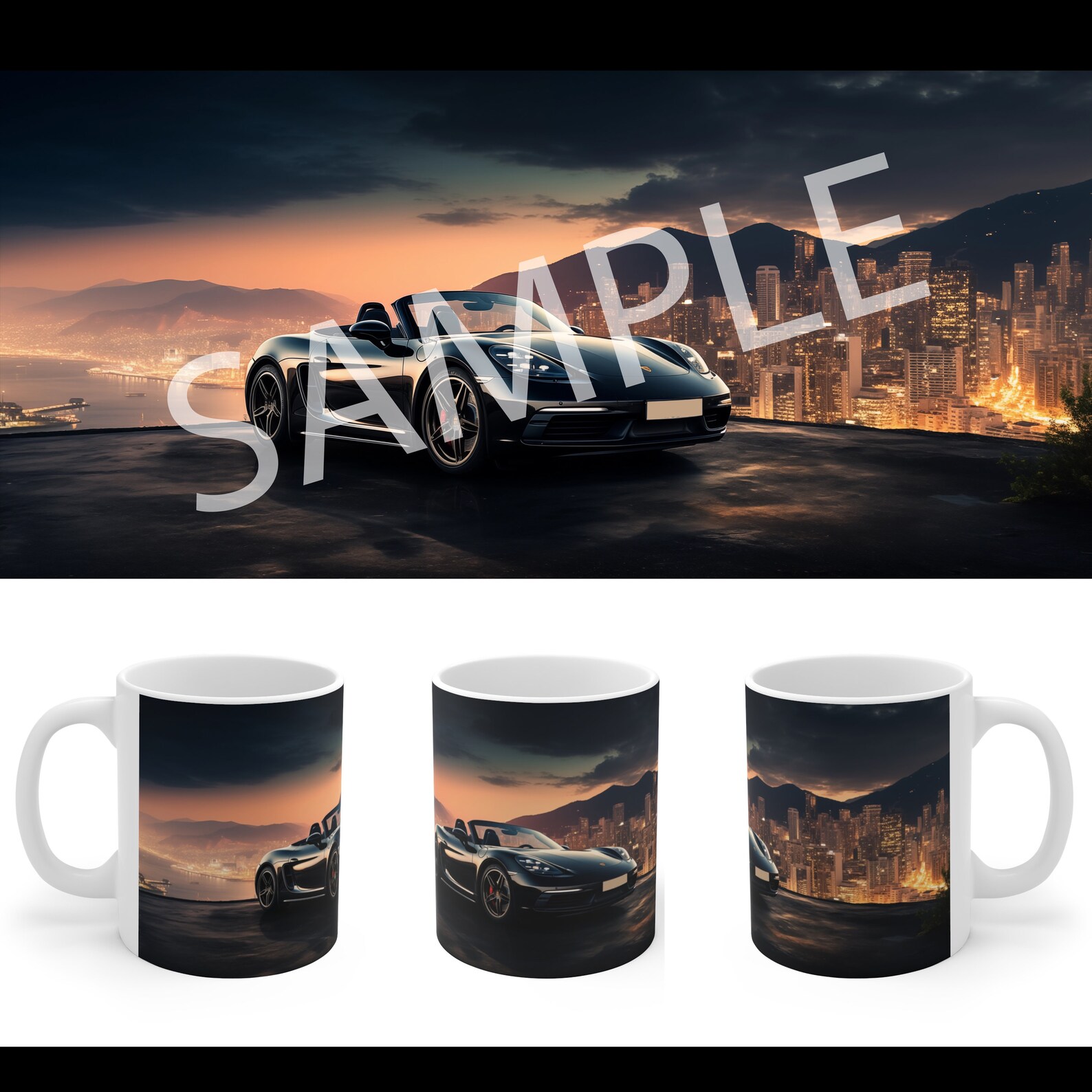 Porsche 718 Boxter Car Mug, Car Gift Mugs, Car Lover Mug, Gifts for ...