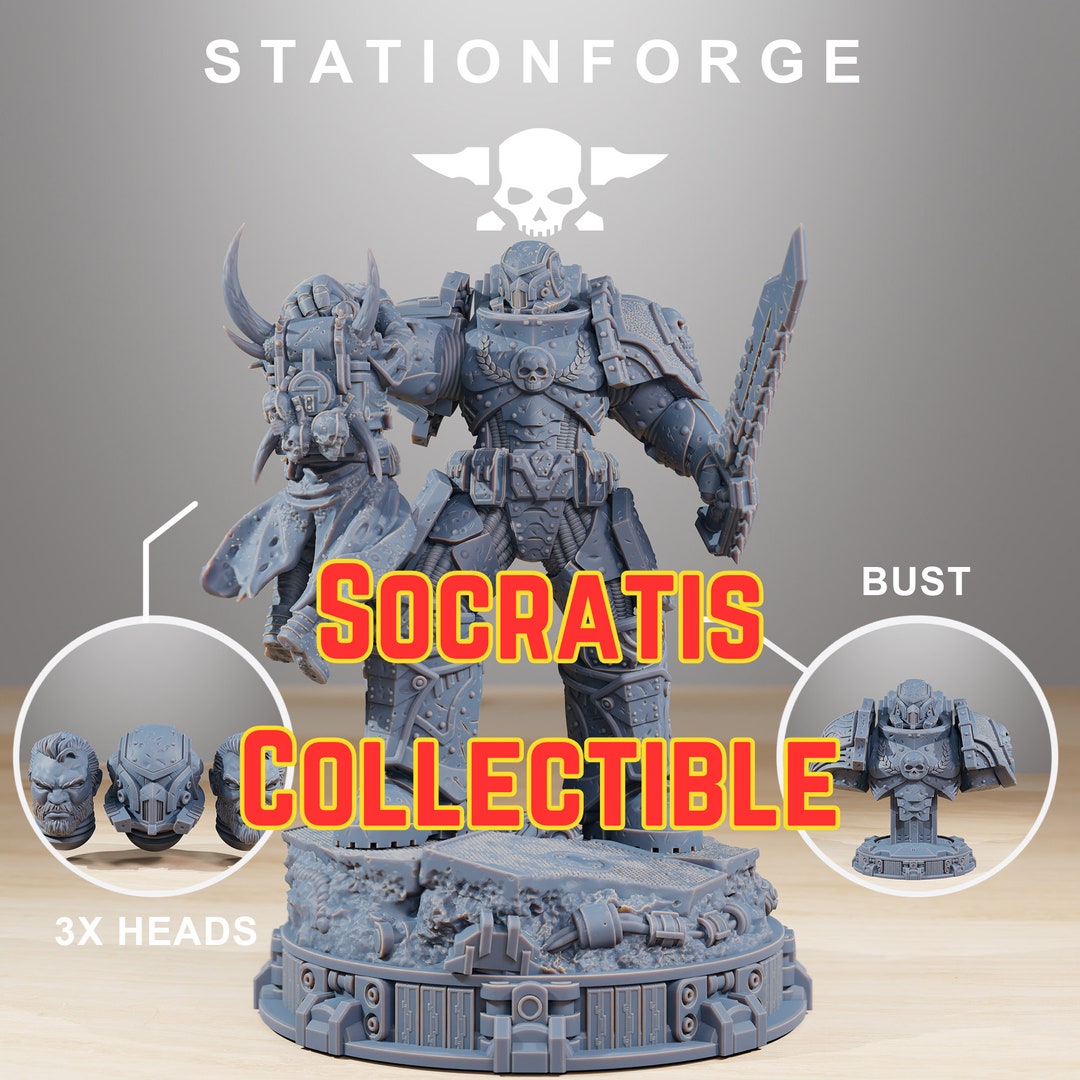 Paquete STL Miniaturas de mesa Futuro Grimdark Stls de archivos de impresión 3D Coleccionable ...