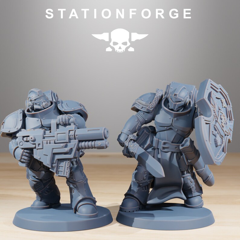 STL Bundle Tabletop Miniatures Grimdark Future 3D Print File Stls ...