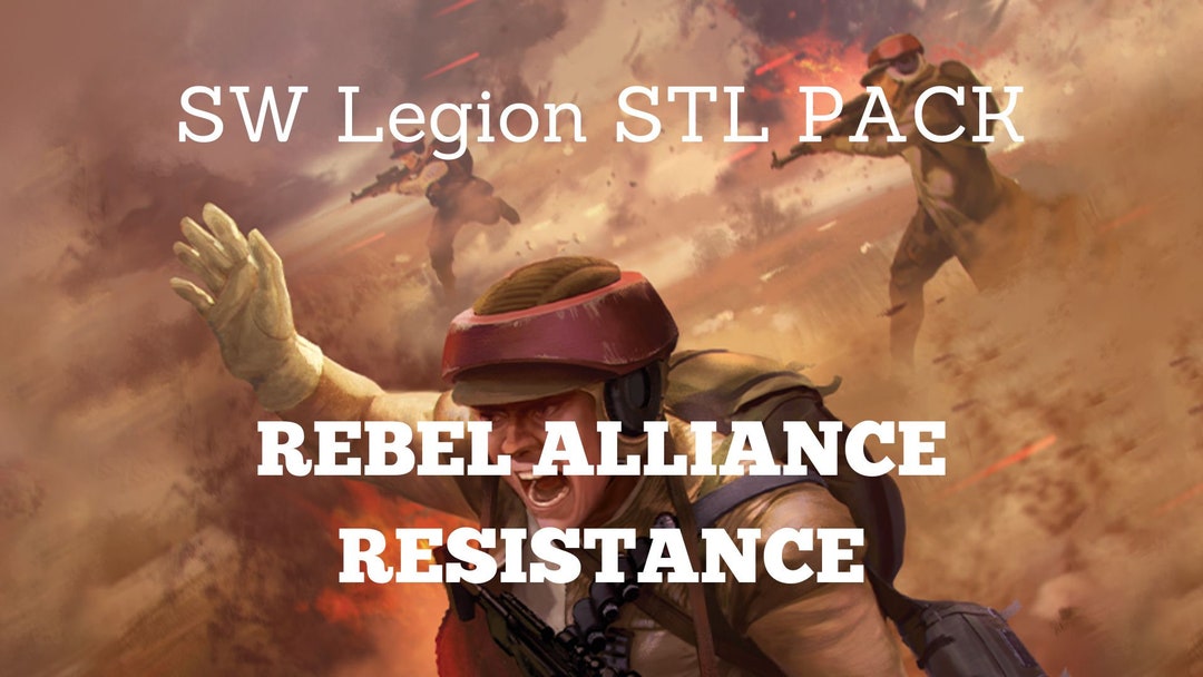 STL Bundle Tabletop Miniatures SW Legion 3D Print File Stls Rebel ...