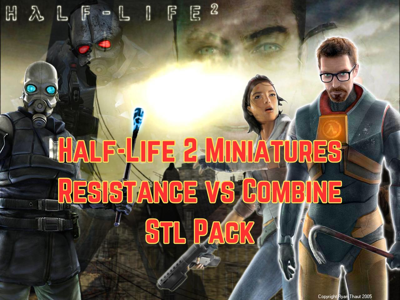 Half-life STL Bundle Tabletop Miniatures Video Game STL Models 3D Print ...