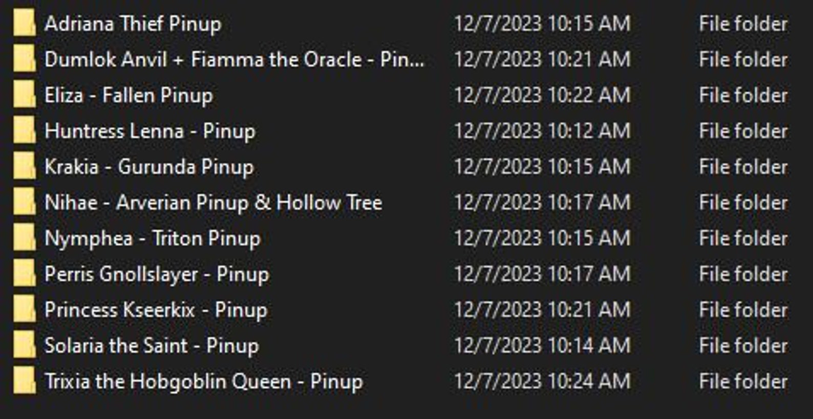 Pin up Miniatures Artisan Guild STL Pack Dnd Miniatures Fantasy Pinup ...