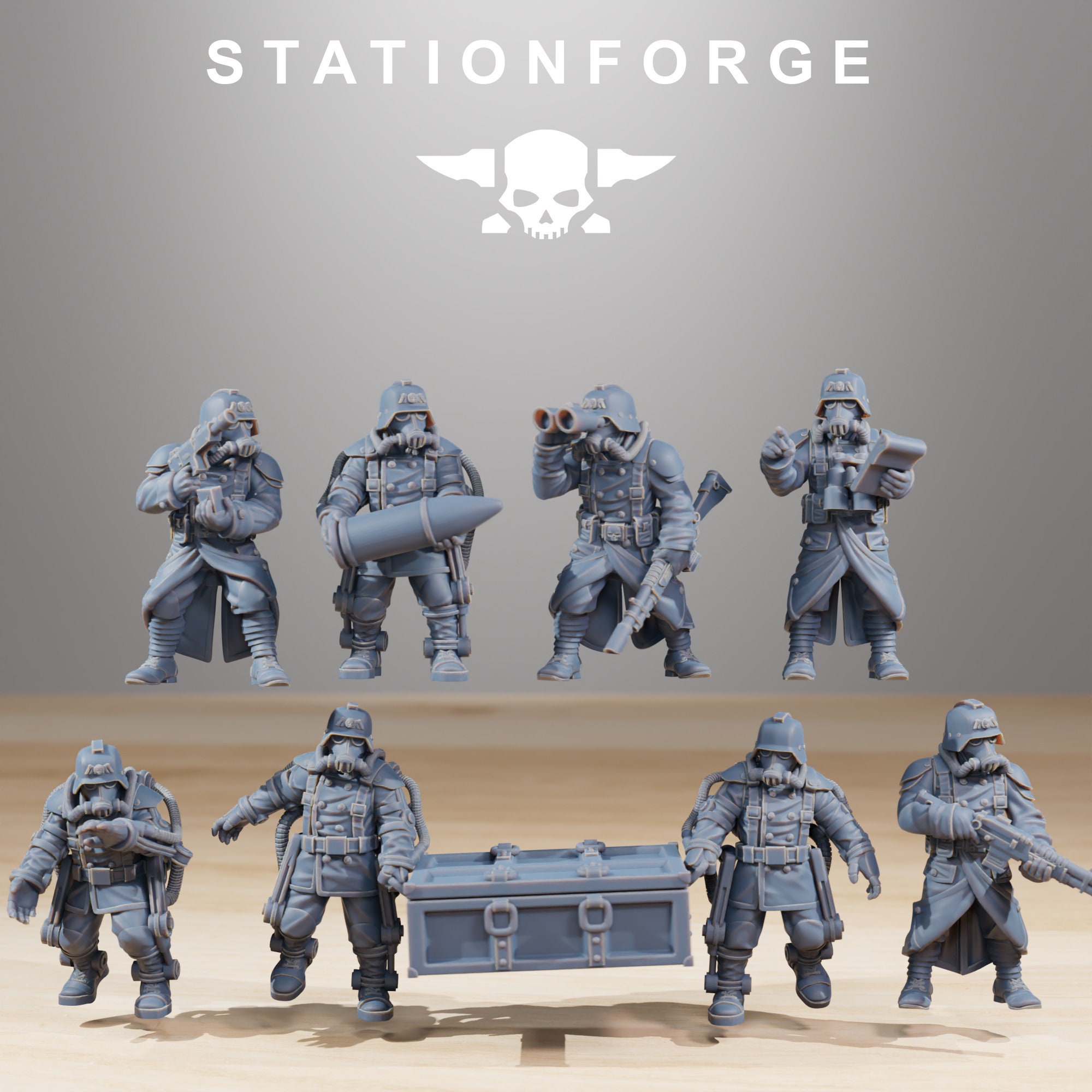 STL Bundle Tabletop Miniatures Grimdark Future 3D Print File Stls ...
