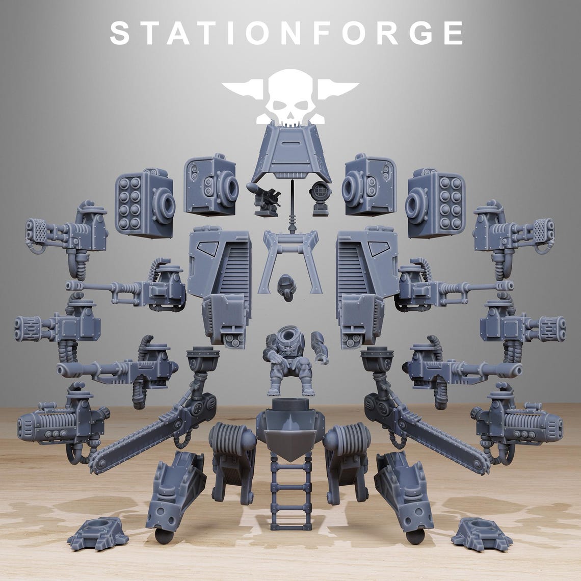 STL Bundle tabletop Miniatures Grimdark Future 3D Print File Stls ...
