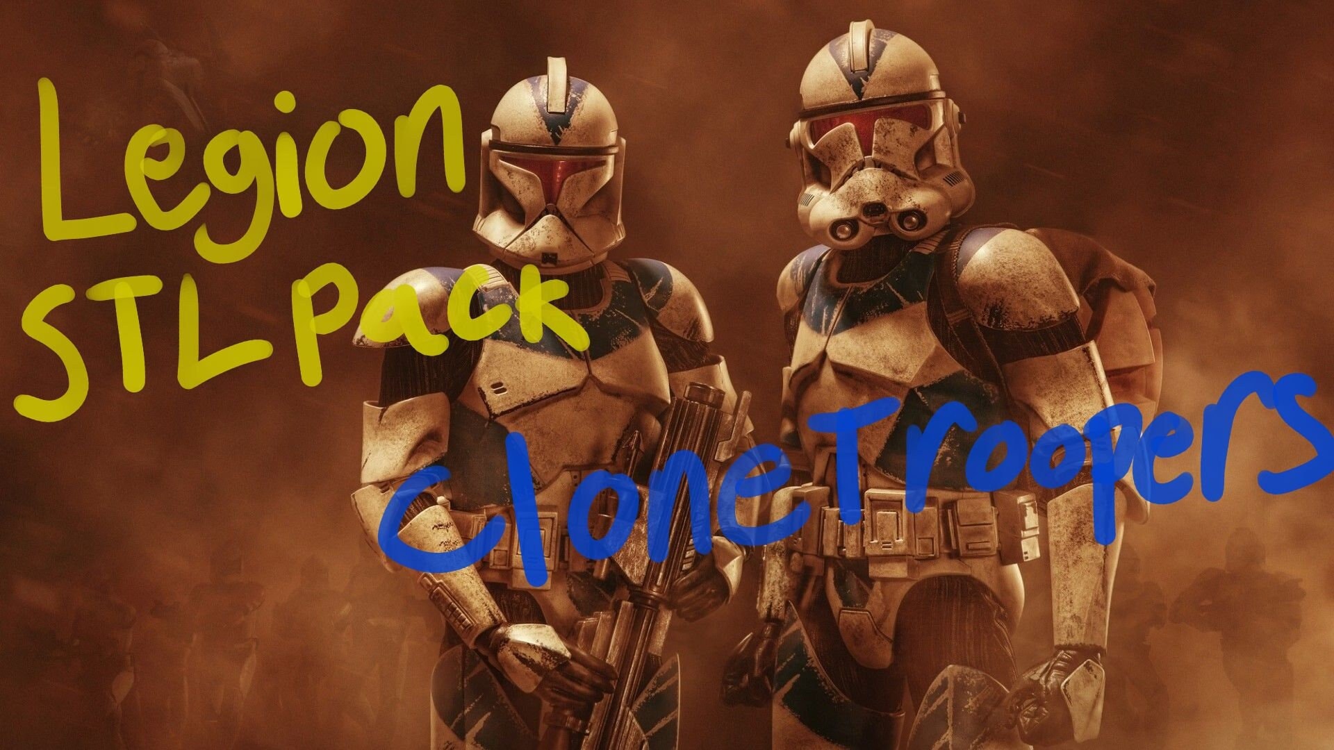 STL Bundle Tabletop Miniatures SW Legion 3D Print File Stls Troopers ...