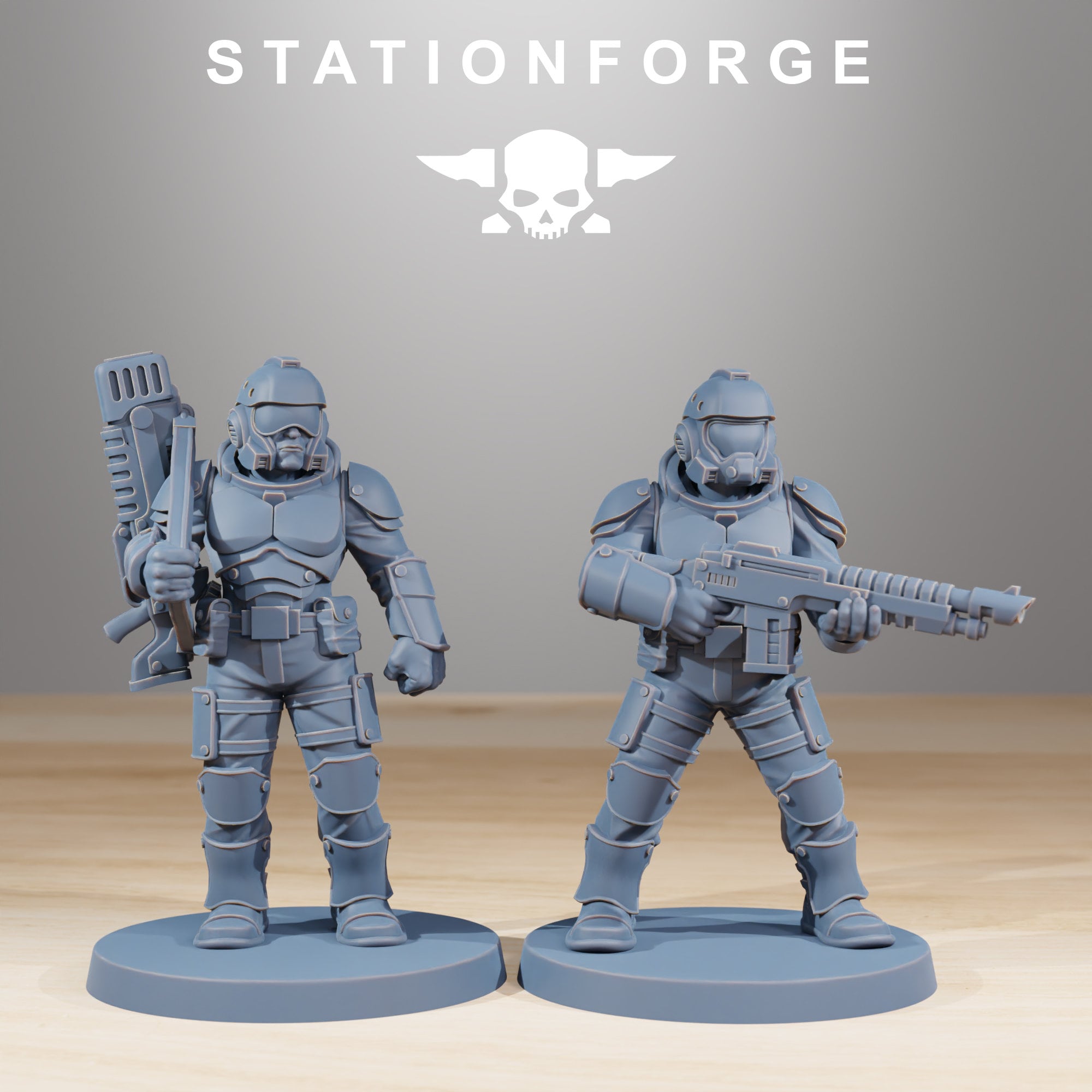 STL Bundle Tabletop Miniatures Grimdark Future 3D Print File Stls ...