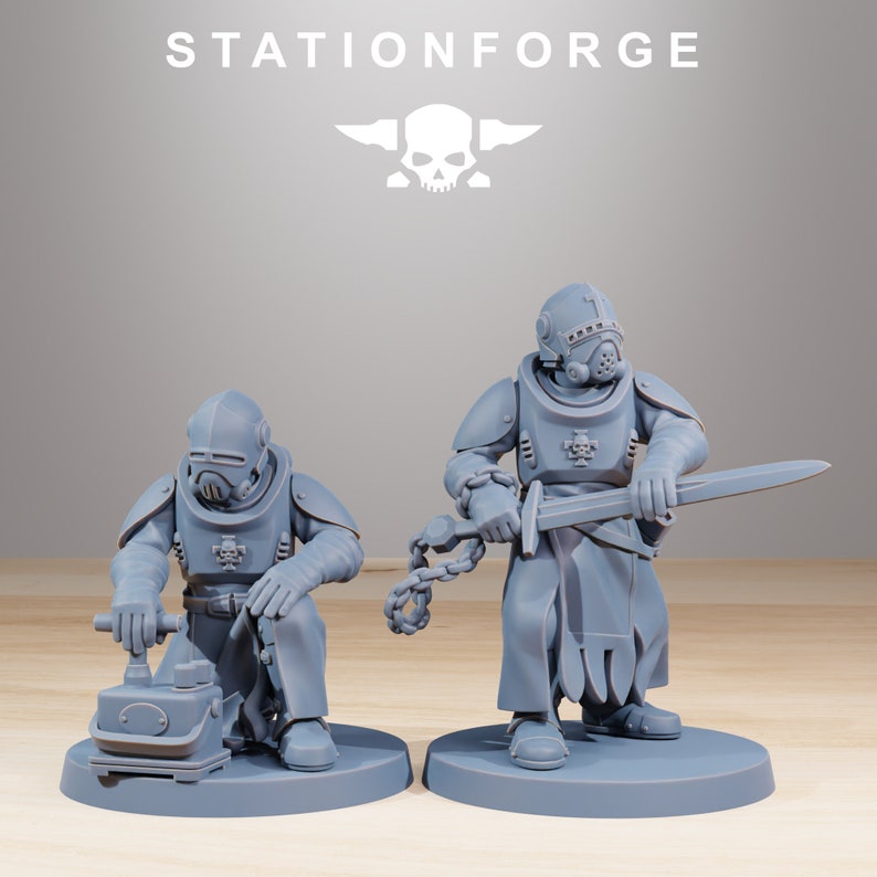 STL Bundle Tabletop Miniatures Grimdark Future 3D Print File Stls ...