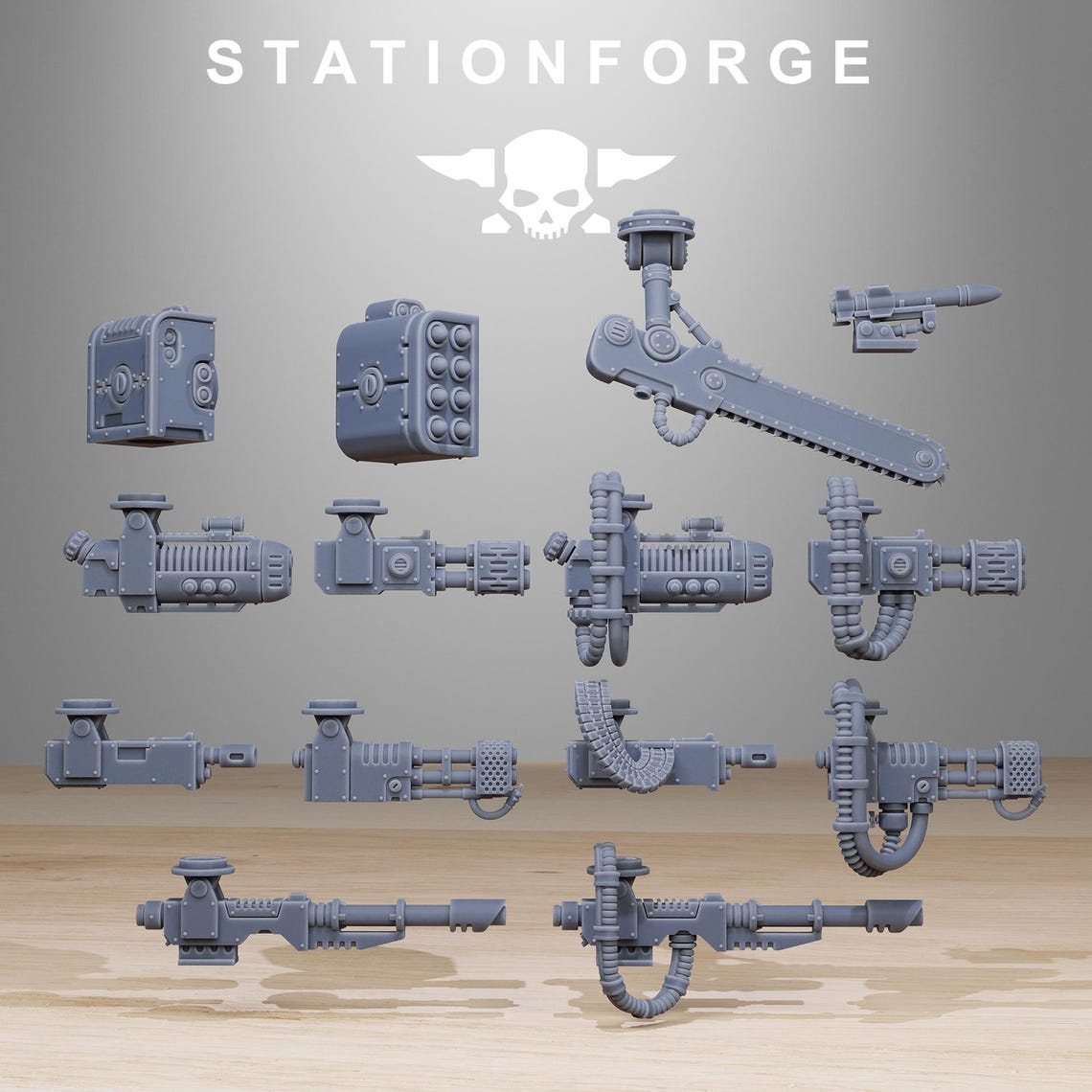 STL Bundle tabletop Miniatures Grimdark Future 3D Print File Stls ...
